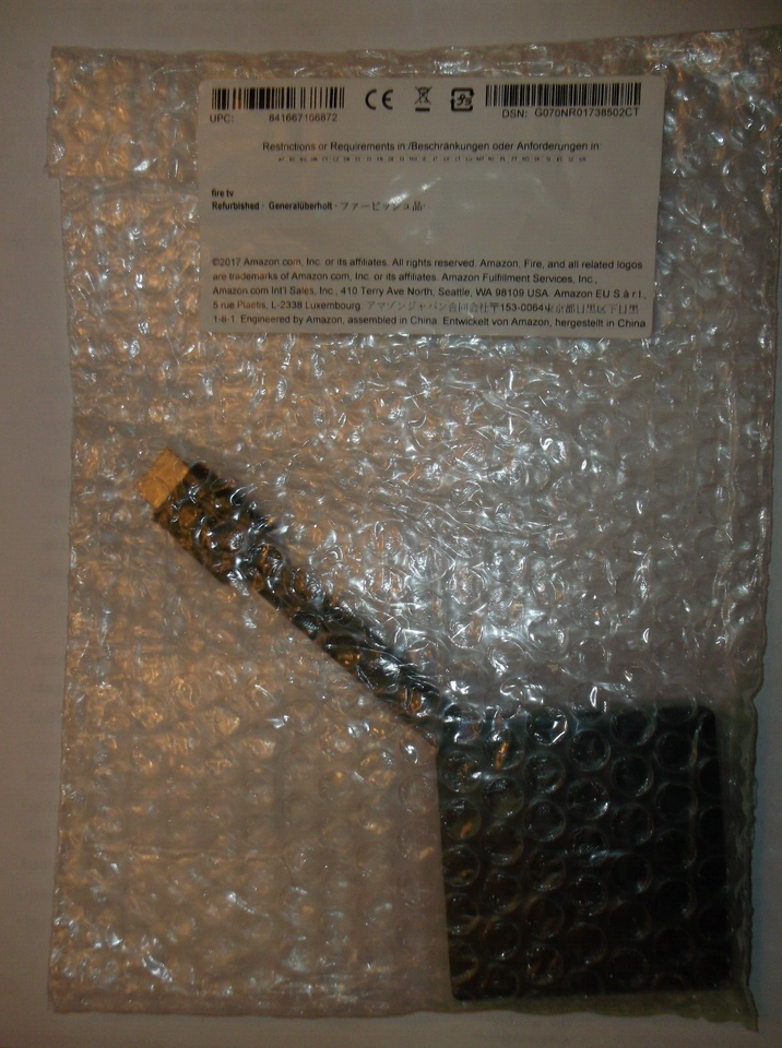 Amazon Fire TV Pendant Box 3rd Gen, 4K UHD Model #LDC9WZ-Replacement ...