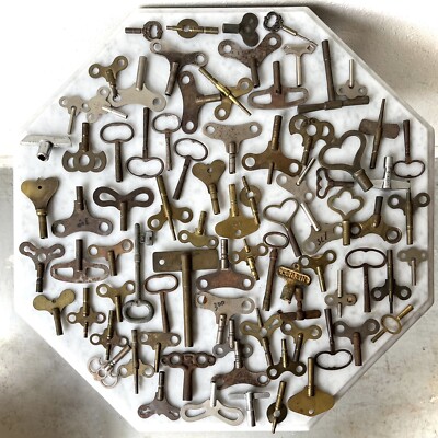 Lot of 107 Antique Clock Keys | eBay