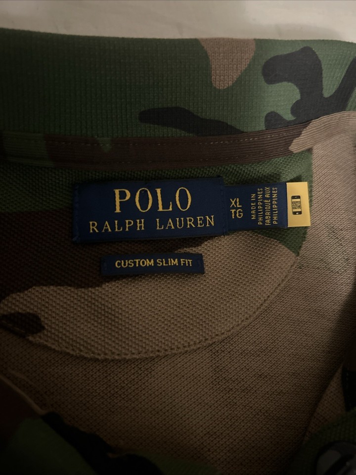 Ss Camo Polo Size Extra Large, Never Worn, Original Tag. Barcode ...