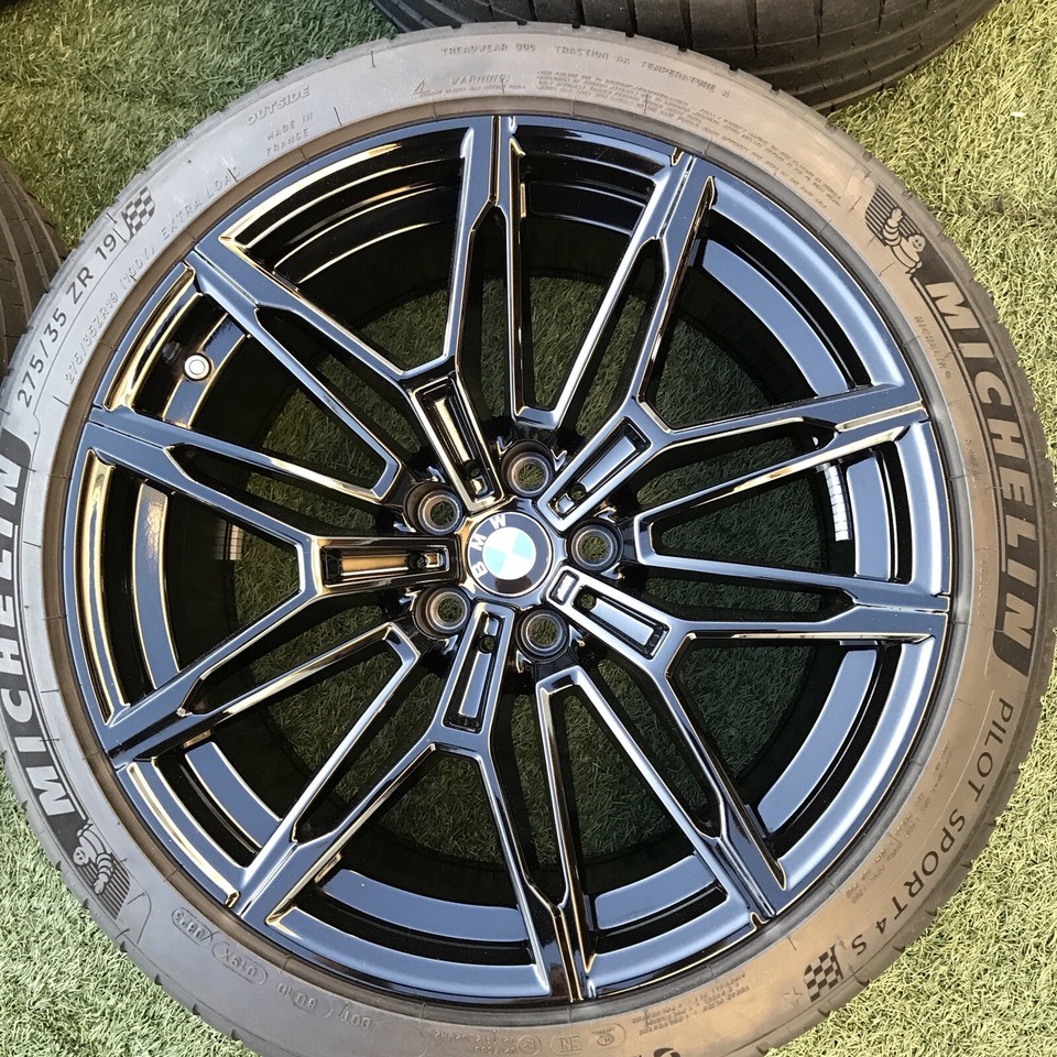 BMW M3 M4 19 20 RIMS OEM STOCK WHEELS TIRES TPMS BLACK G80 M2 BMW M | eBay