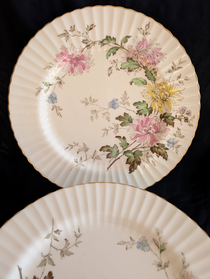 VINTAGE PARAGON AUTUMN GLORY #2890PINK YELLOW FLOWERS LOT 4 BREAD ...