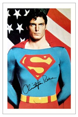 CHRISTOPHER REEVE Signed Autograph PHOTO Fan Gift Signature Print ...