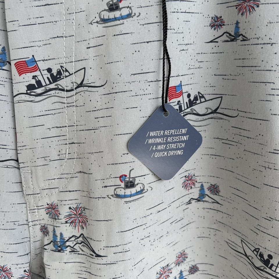 New Tag Travis Mathew Men's 36” Vacation Vibe flat front Shorts Slush ...