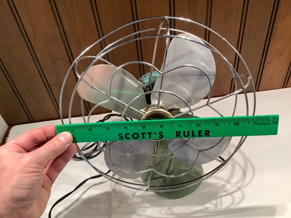 Vtg 50's Eskimo model 1005R -60 Black Cast Iron Base Fan Bersted Mfg ...