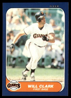 1986 Fleer Update Will Clark Rookie #U-25 | eBay