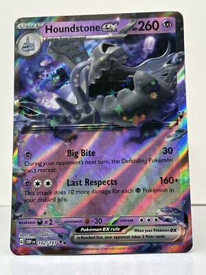 Houndstone ex | 102/197 | Double Rare | Pokemon Obsidian Flames Pokemon ...