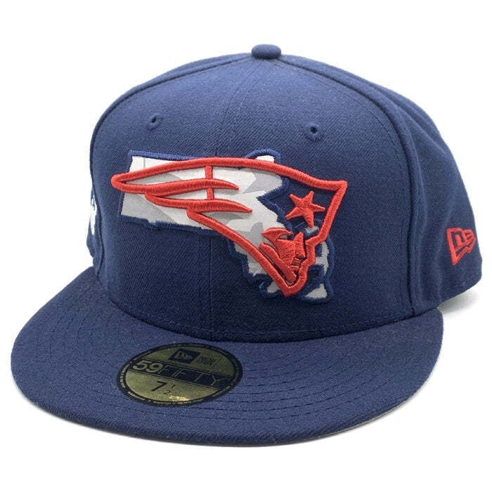 90's New Era 59FIFTY NFL England Patriots Cap Navy Si… - Gem
