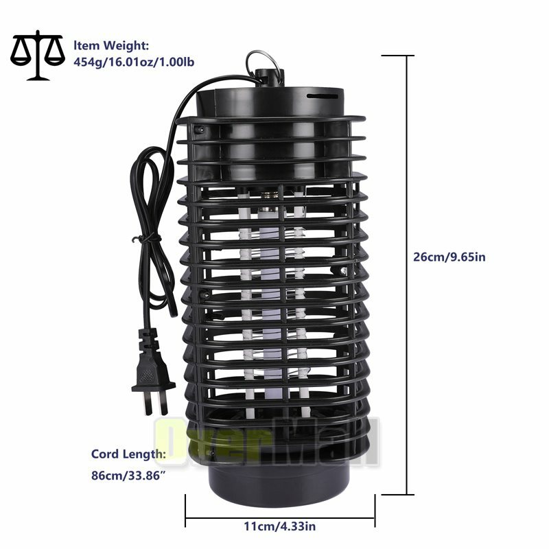Electric Mosquito Insect Killer Zapper LED Light Fly Bug Trap Pest ...