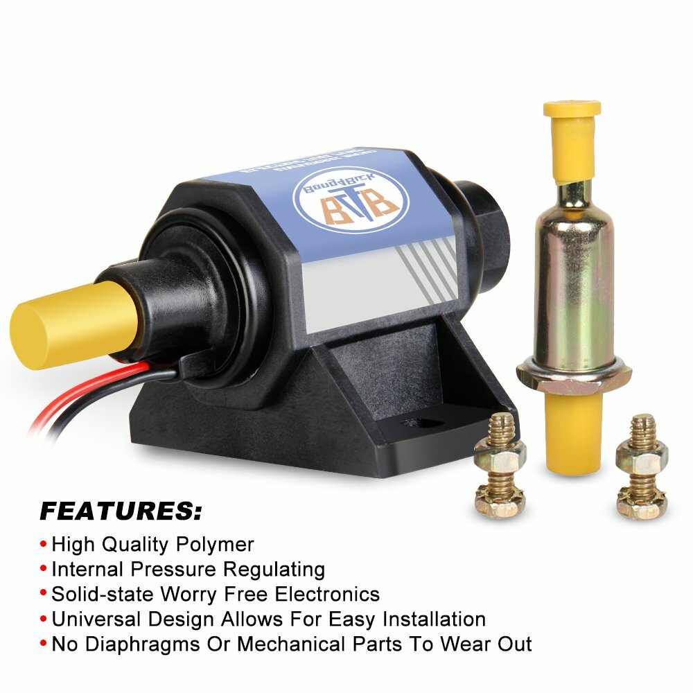 Universal Micro Electric Fuel Pump Carburetor 4-7PSI Gasoline 3/8inch ...