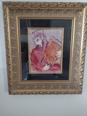Original Lithograph By Chagall King David And His Harp | eBay
