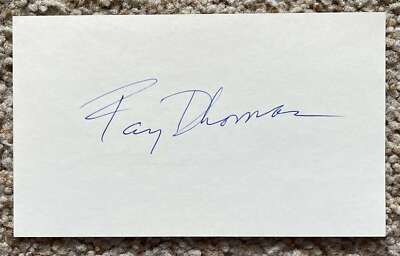 Fay Thomas signed card - Browns Indians debut 1927 | eBay