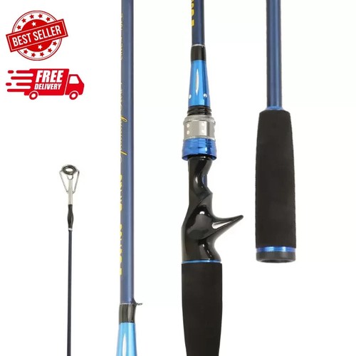 Medium Heavy Baitcasting Fishing Rod - 7ft 2-Piece Graphite Rod with ...