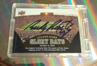 Rudy Ruettiger Autograph Signed 2013 Upperdeck #97 Notre Dame Glory ...