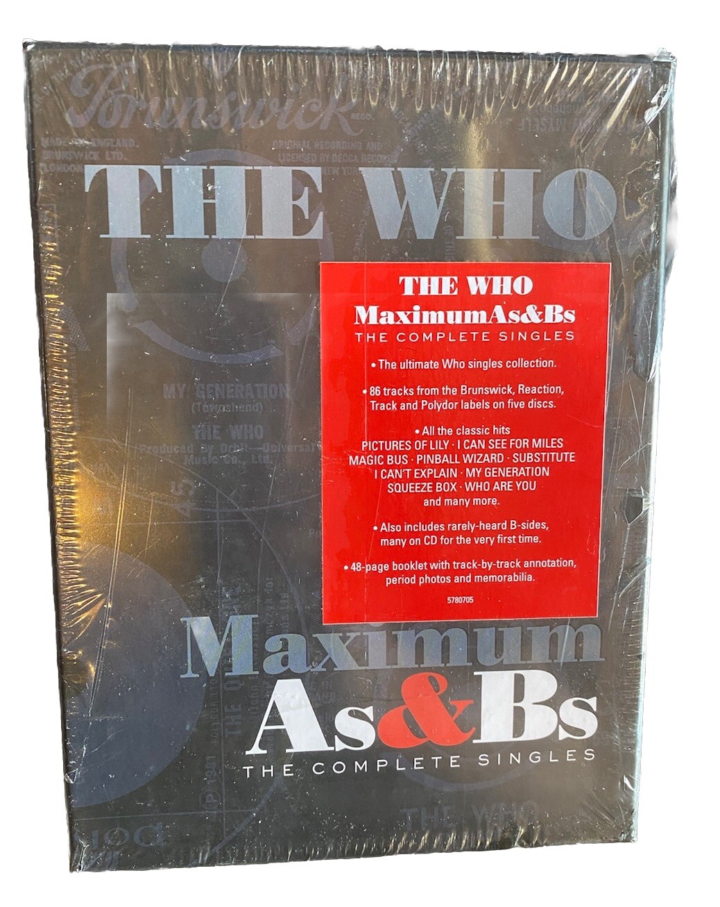 THE WHO Maximum As & Bs Complete Singles (5-CD Box Set) 86 Tracks 2017 ...