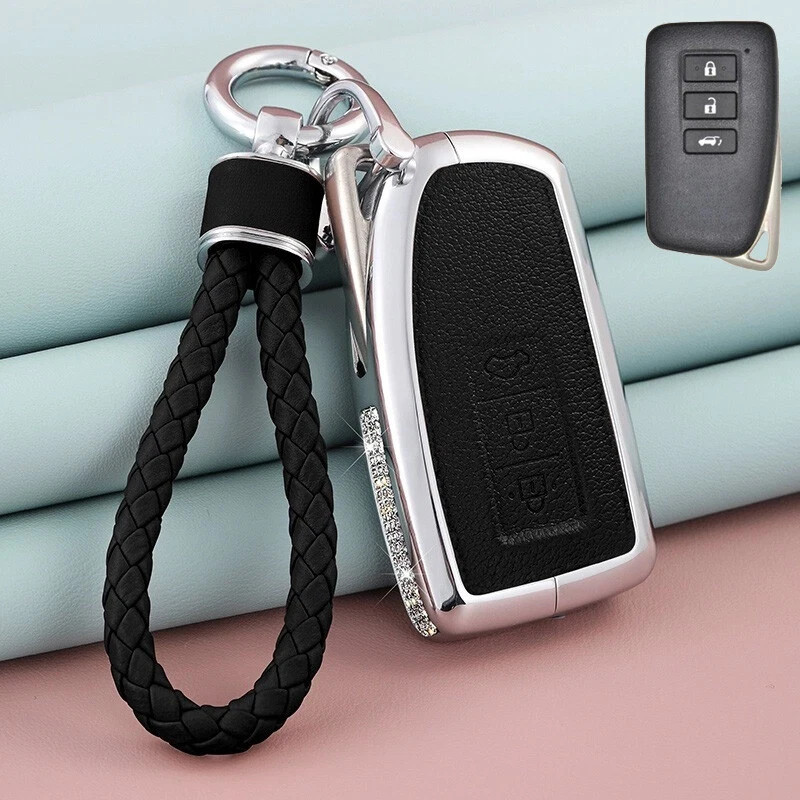 Zinc Alloy Leather Diamond Car Key Case Cover For Lexus GS ES IS RC NX ...