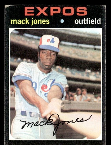 1971 TOPPS MACK JONES 142 VG BASEBALL MONTREAL EXPOS | eBay UK