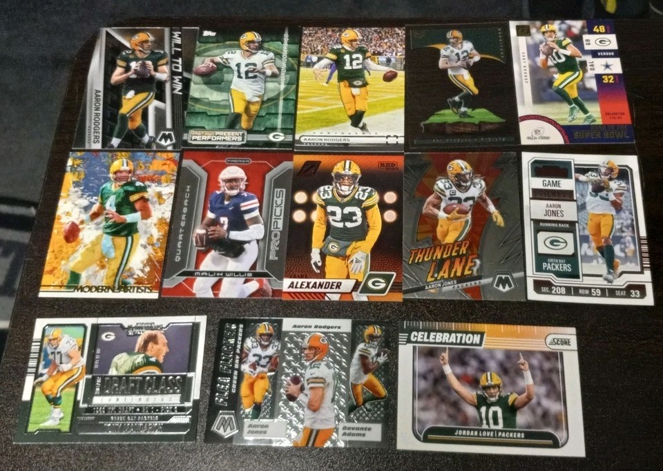 Lot of 250+ all different Green Bay Packers cards, 24 Inserts, Love ...