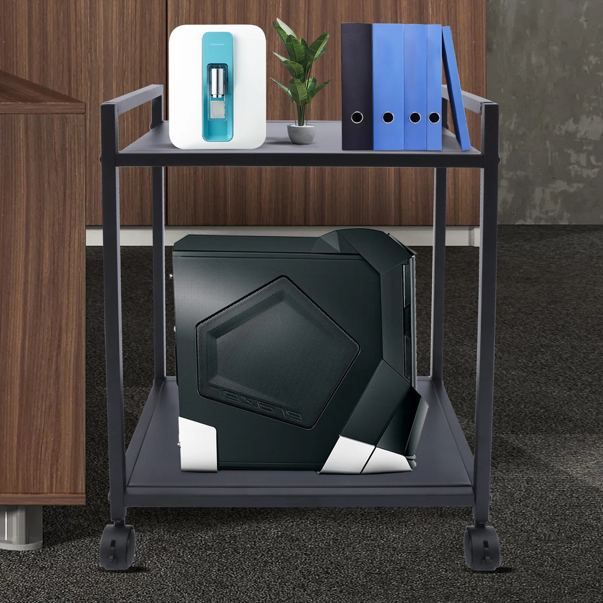 Pc Stand JWX Gaming Computer Tower Floor Stand,5-Step Height Adjustment ...
