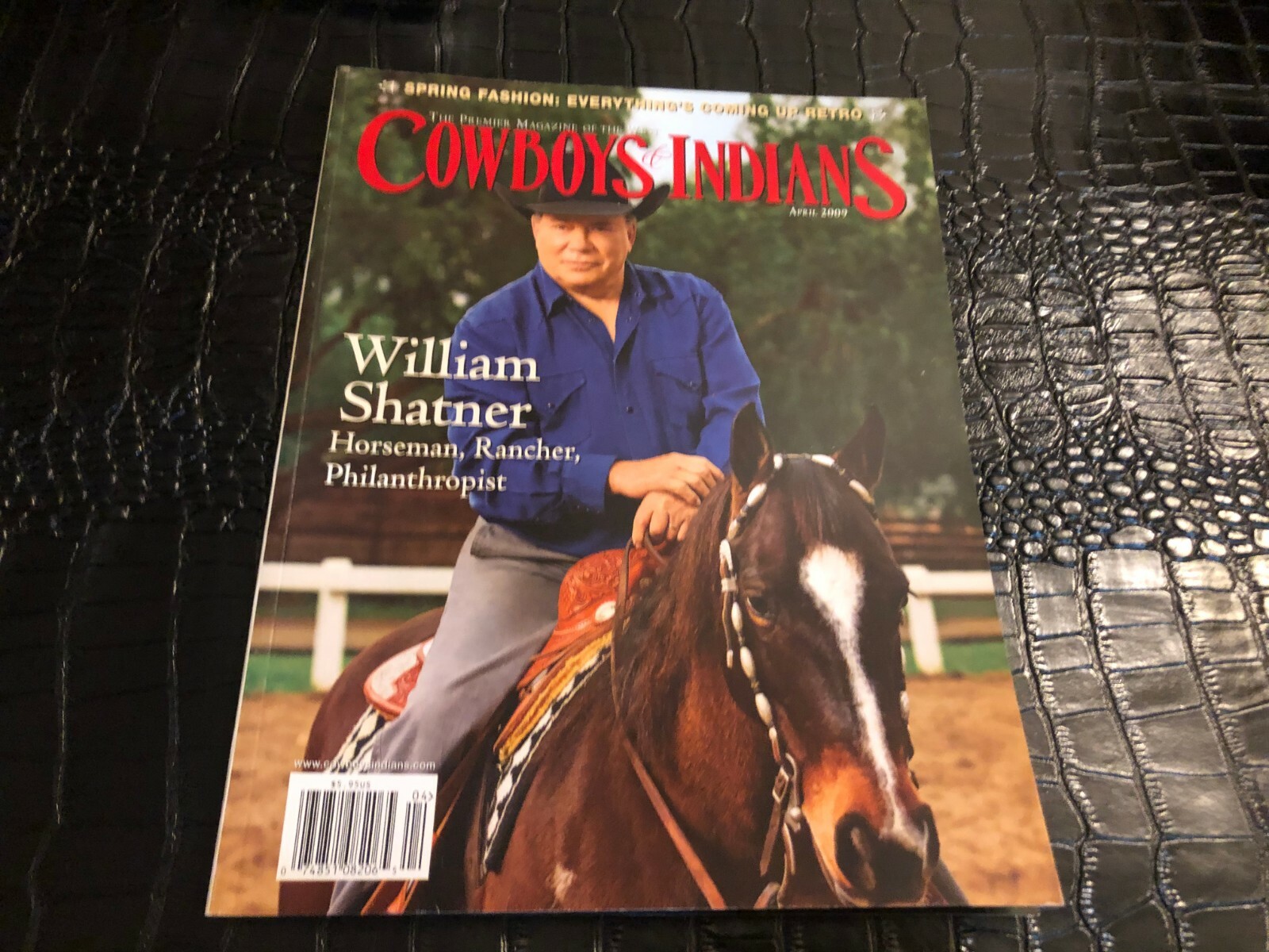 APRIL 2009 - COWBOYS AND INDIANS magazine - WILLIAM SHATNER | eBay