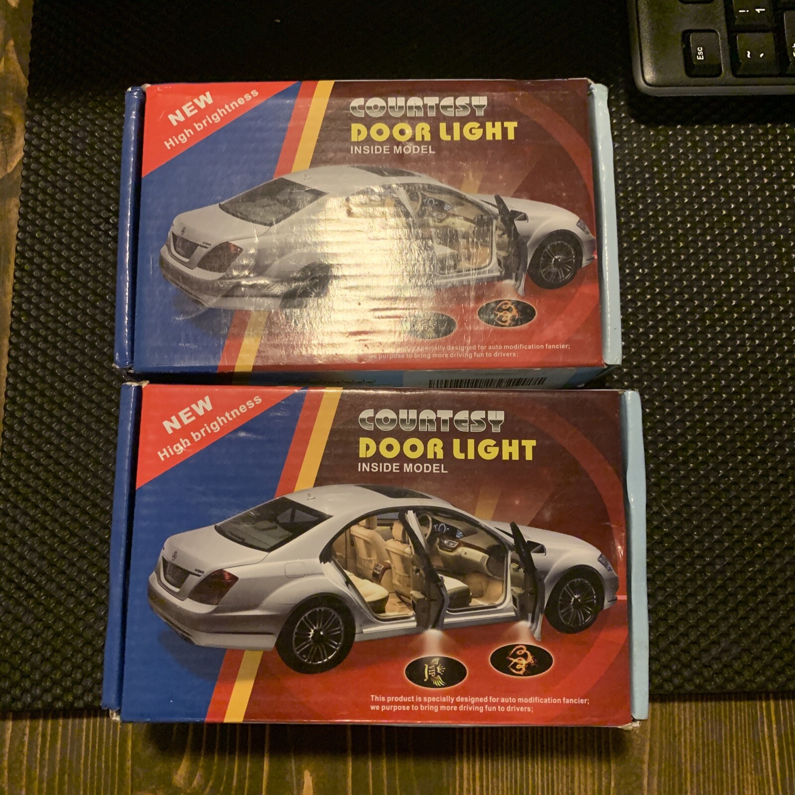 Lot of 2 boxes - Courtesy Door Light Projector Inside Model | eBay