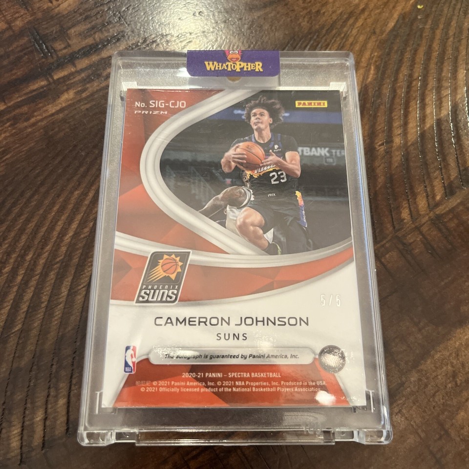2020-21 Panini Spectra Signatures Prizm #CJO Cameron Johnson Auto /5 ...