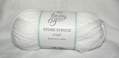 Yarn Baby Bee Stork Struck Angel White Knit Crochet Craft Fast Shipping ...