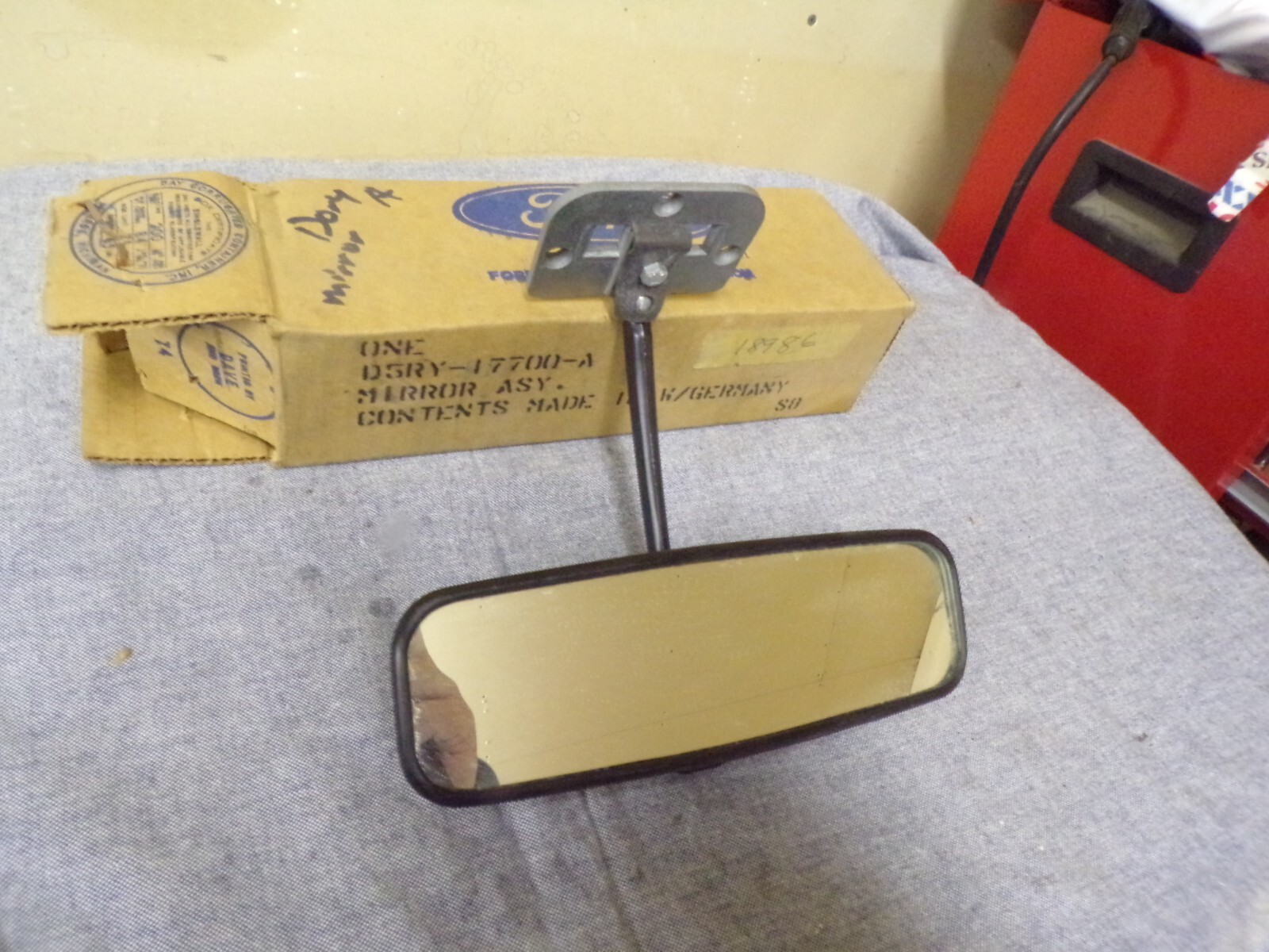 NOS Ford 1975 Mercury Capri Rear View Mirror 1976 1977 1978 2.3 2300 ...