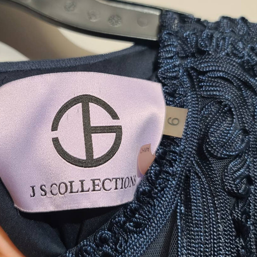 JS Collection Soutache Embroidered Dress Size 6 - Gem