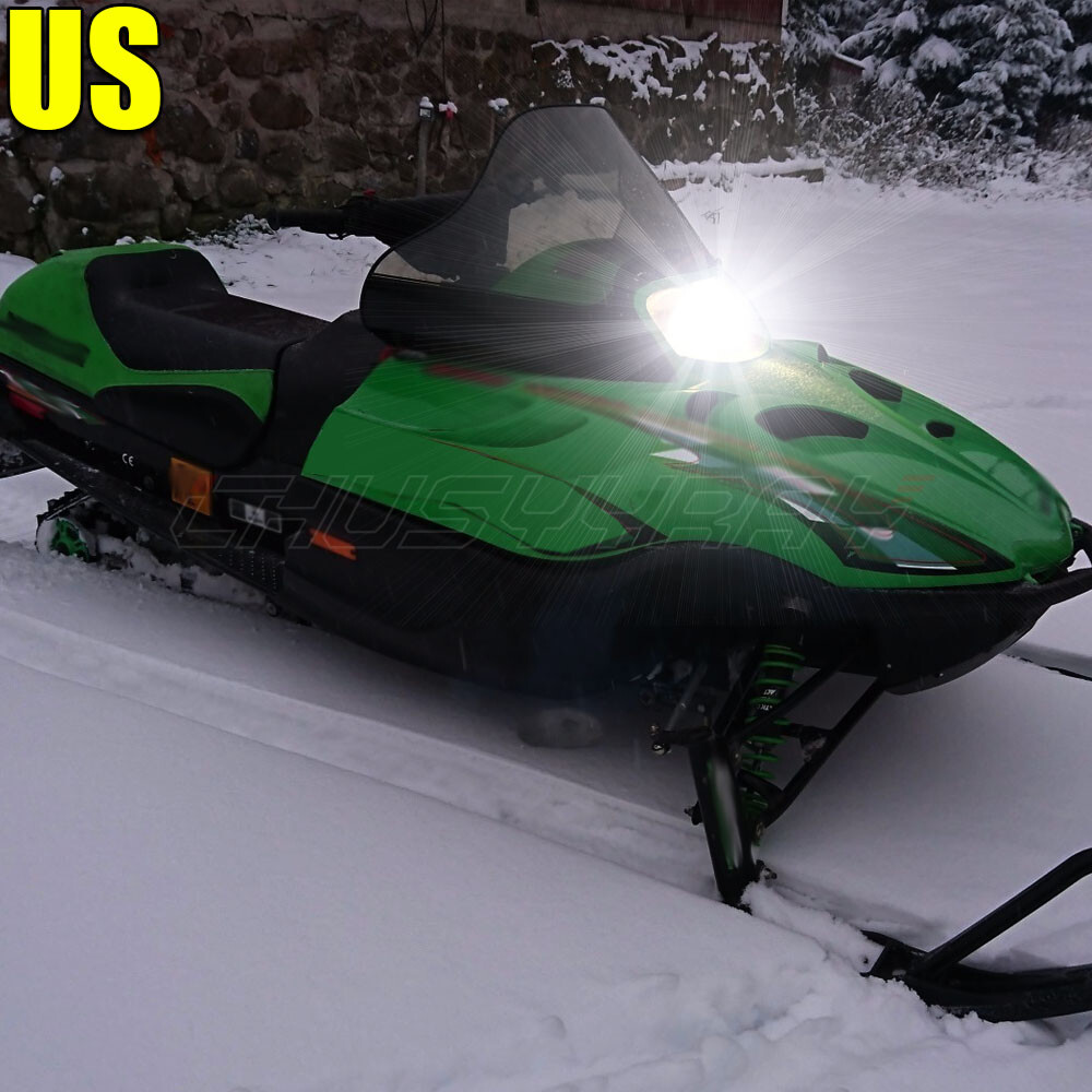 For Polaris XCR-SP 600: 1996 snowmobile 2870448 2X H4 White LED ...