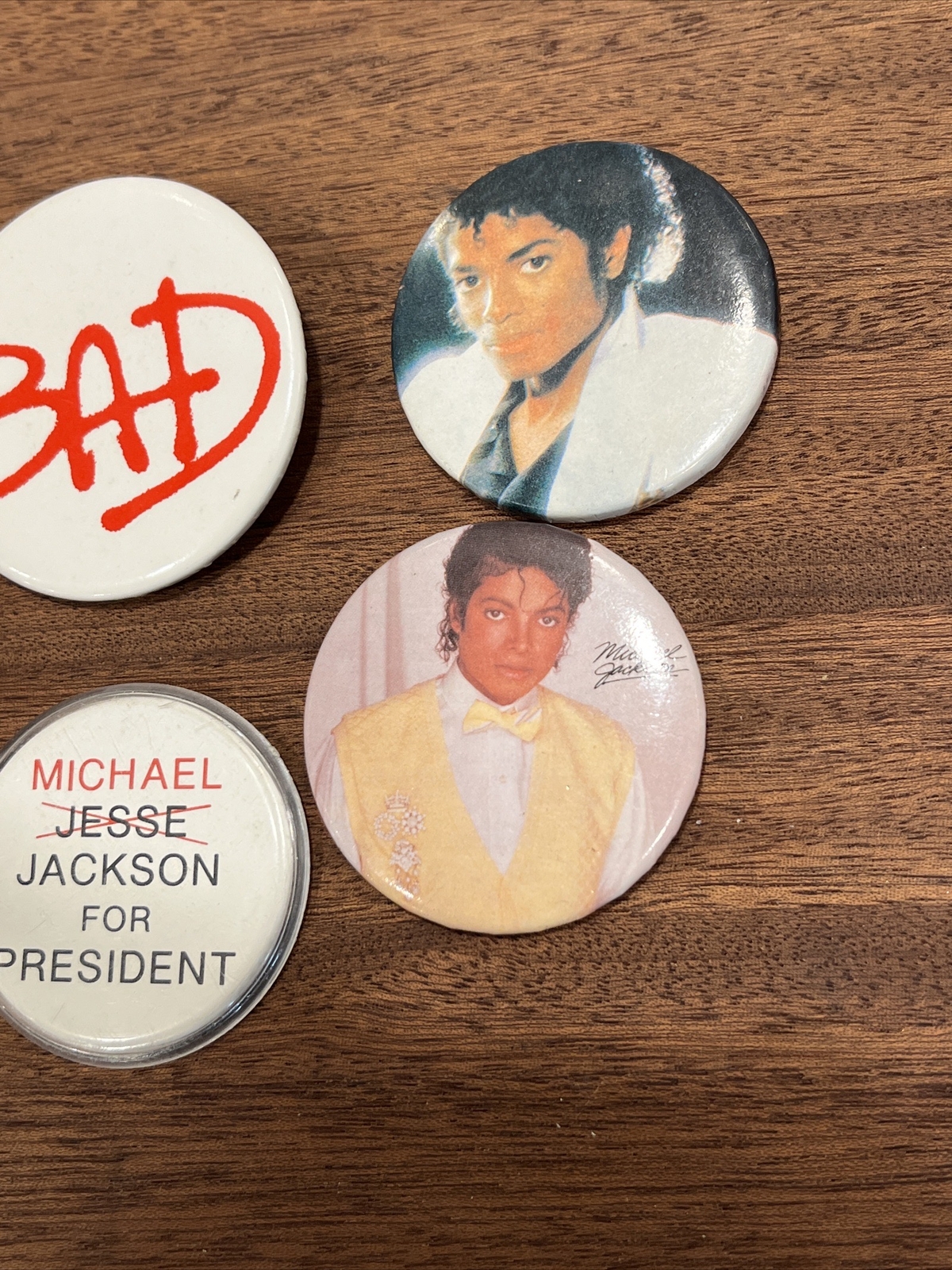 Vintage 1982 Michael Jackson Button Pin Lot Of 5 | eBay