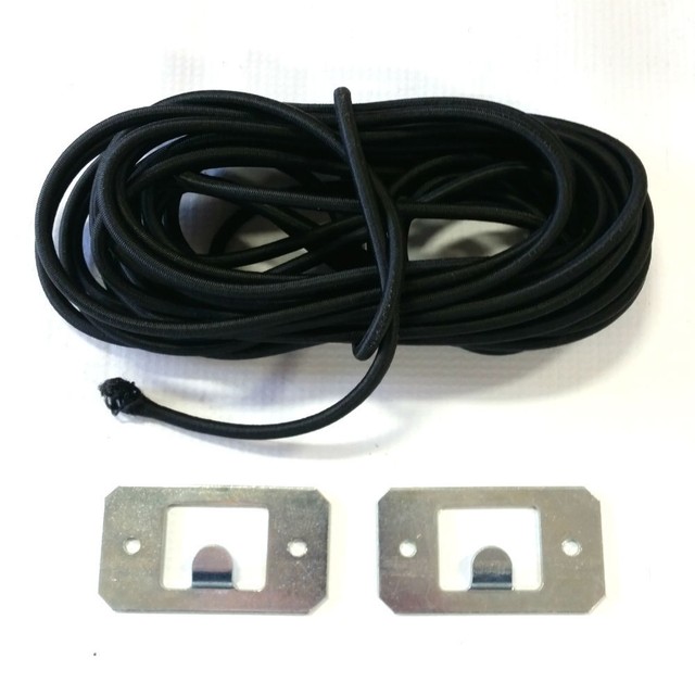 25' Bungee Shock Cord and Pair of Cord Clips for Pop Up Camper Bunk ...
