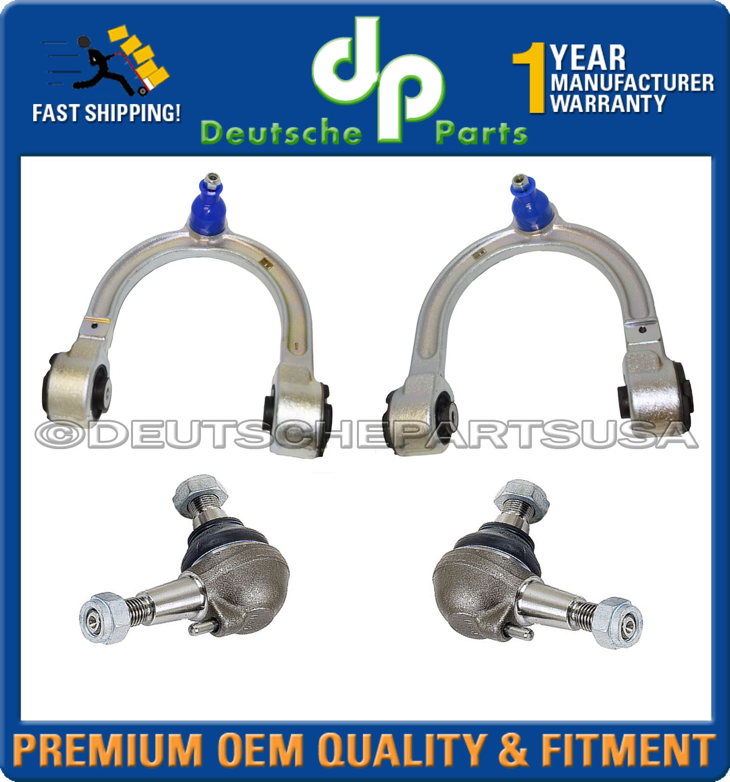 Front Upper Control Arm Arms Ball Joints L + R For Mercedes W211 4Matic ...