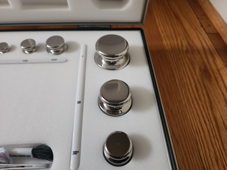 Mettler Toledo Class E2 High Grade Stainless Weight Set (25PCS) 1mg-1kg ...