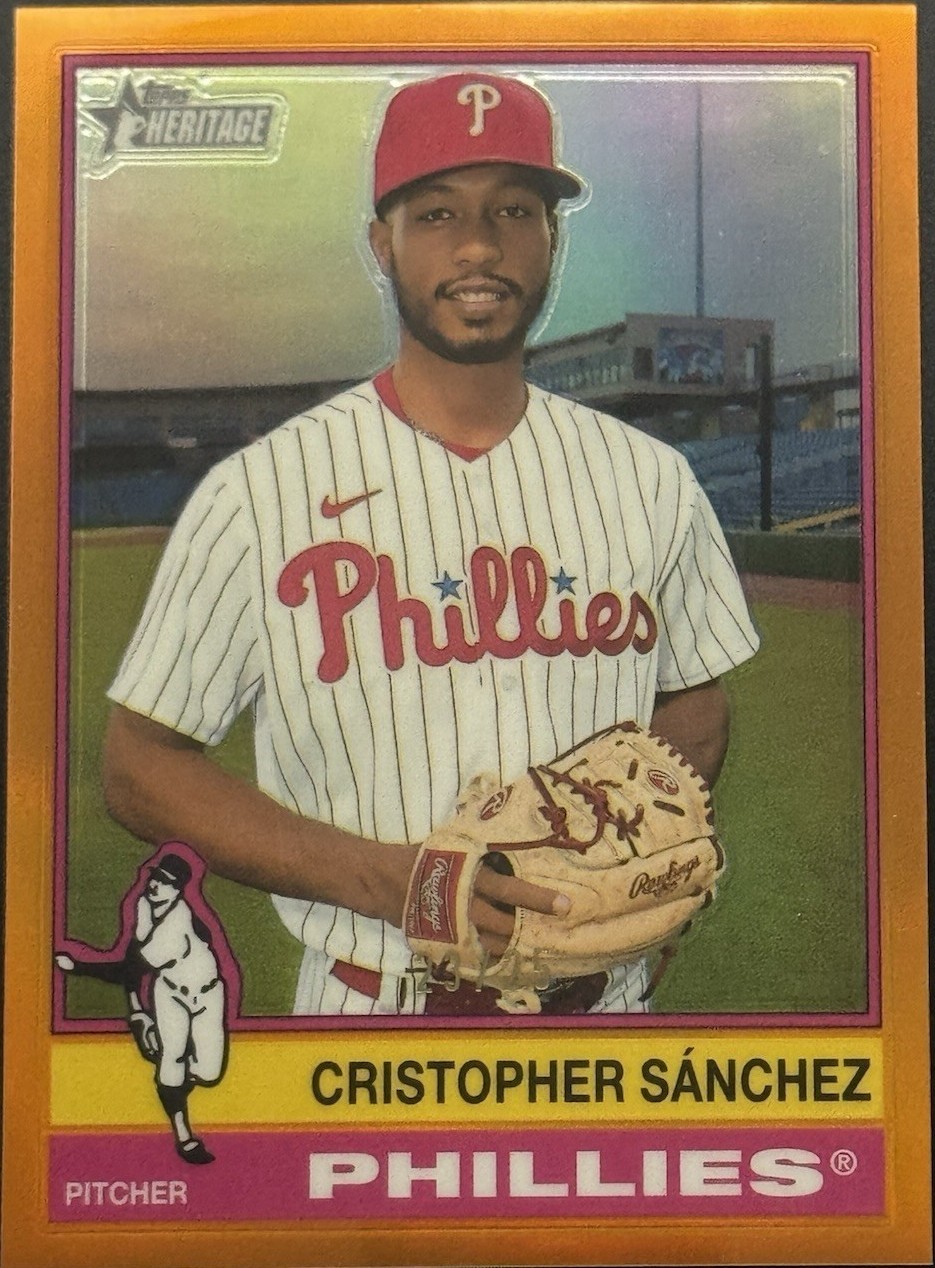 2025 Topps Heritage - High Number SP Cristopher Sanchez #407 Chrome ...