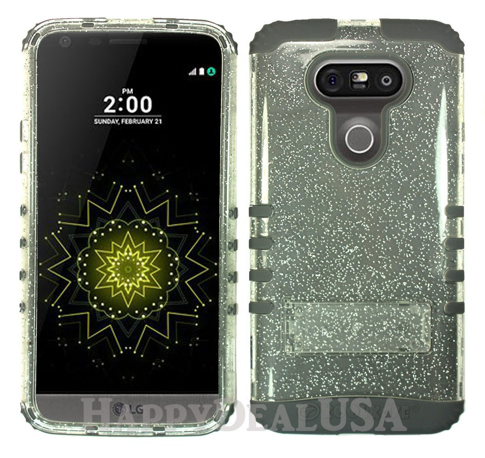 GLITTER Armor Shock Proof Impact Hybrid Soft Hard Cover Case for Cell ...