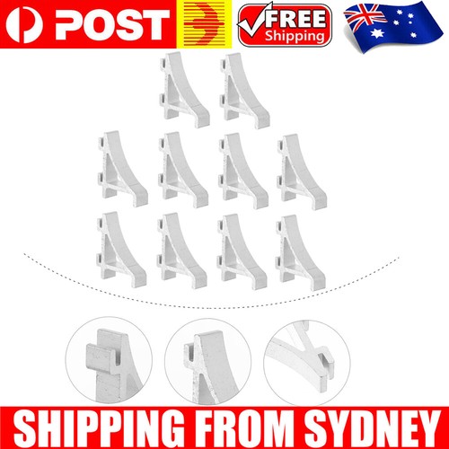 10PCS Freezer Refrigerator Shelf Support Brackets Aluminum Clip Hook ...