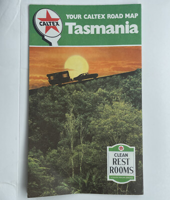 CALTEX MAP OF TASMANIA VINTAGE SERVICE STATION TRAVEL MAP 1960’s | eBay ...
