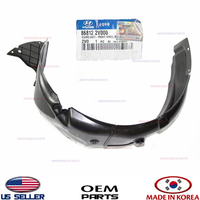 Genuine OEM Hyundai 86812 2v000 Front Wheel RH Guard Assembly Fender ...