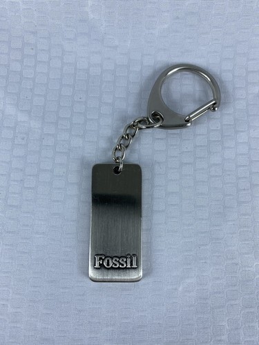 FOSSIL Silver Tone Keychain Purse Charm Key Ring | eBay