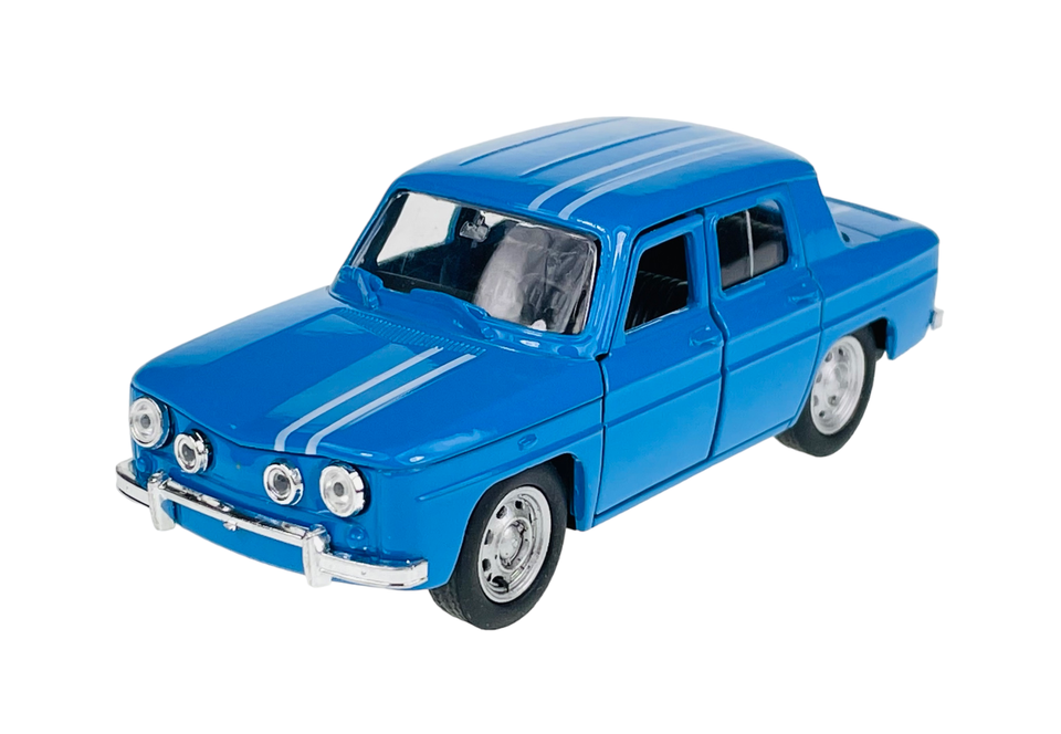 WELLY 1960s RENAULT R8 BLUE OLD TIMER 1:34 DIE CAST METAL MODEL NEW IN ...