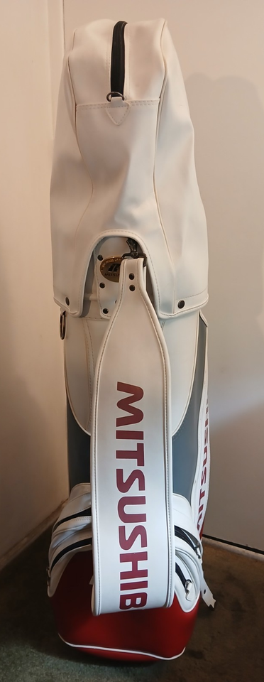 TZ GOLF - Mitsushiba STAFF BAG White/Red/Gray 6 Way Divider System w ...