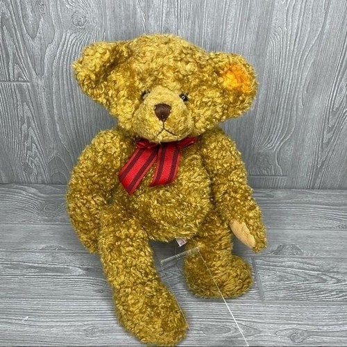 Russ berries and co curly hair Goldy bear weighted jointed plush teddy ...