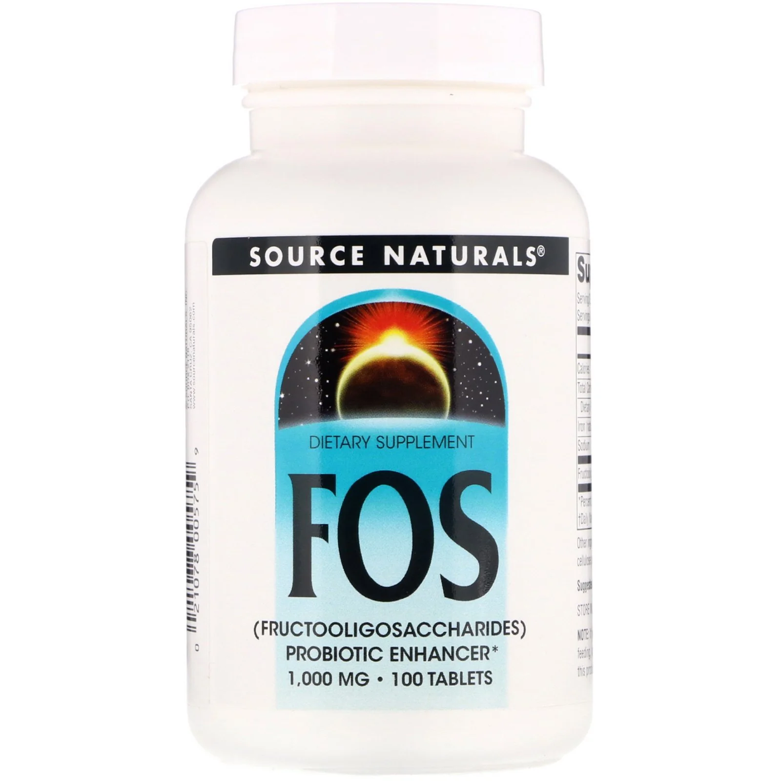 Source Naturals, FOS (Fructooligosaccharides), 1,000 mg, 100 Tablets | eBay