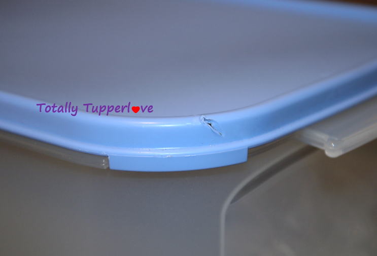 Tupperware #2 Rectangle Modular Mates Long 25 Cup Container Blue ...