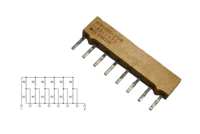 1 PCs Bourns 330 470 OHM 8 POS NET NETWORK RESISTOR 8 PIN ARRAY 330OHM ...