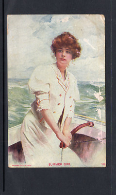 "SUMMER GIRL" 1907 S.S. Porter Postcard, Mailed to Nome, Alaska | eBay