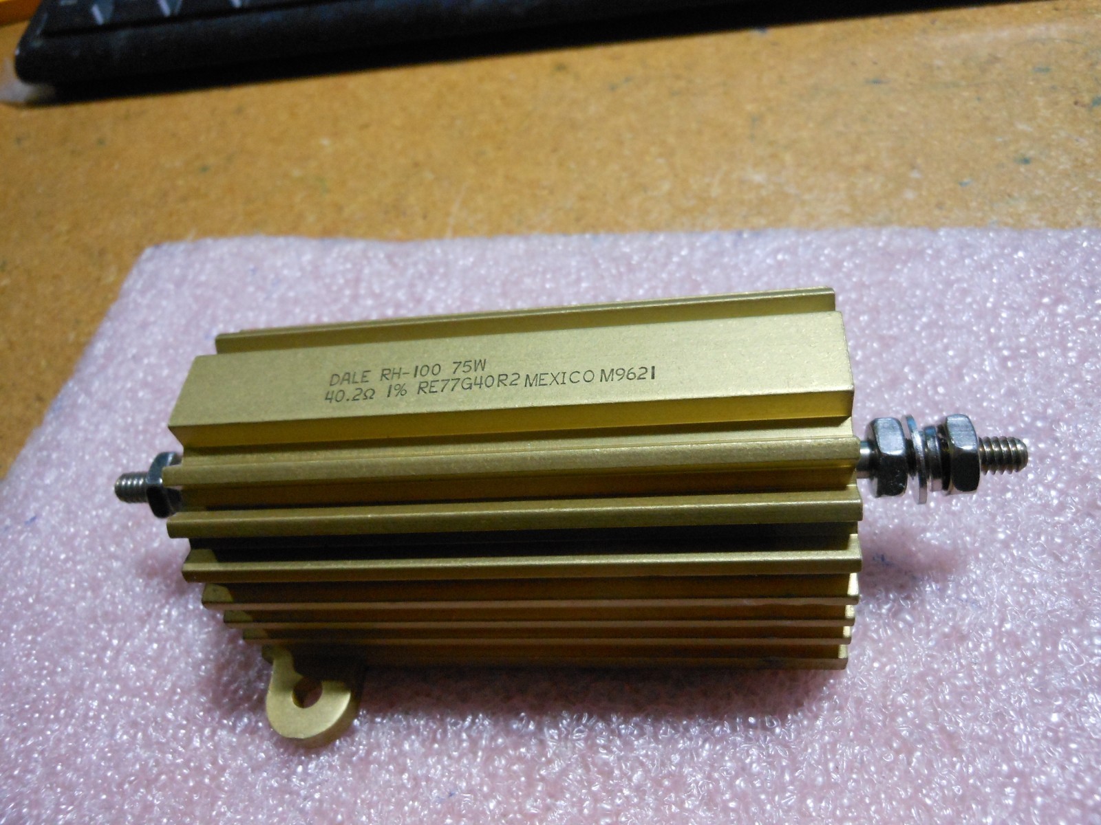 DALE RESISTOR 40.2 OHM 75W 1% RE77G40R2 NSN: 5905-01-368-9567 RH-100 | eBay