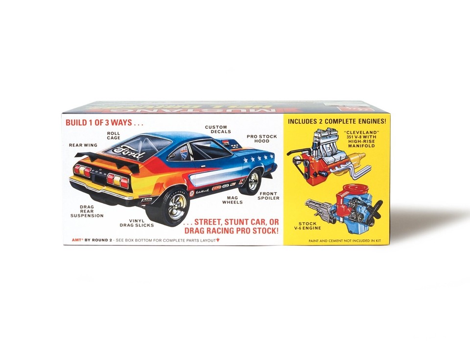 AMT 1/25 Scale Model '77 Ford Mustang II Hell Driver Car Build 1 of 3 ...
