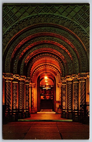 Philadelphia Pennsylvania~Masonic Temple~Grand Entrance Gate @ Night ...