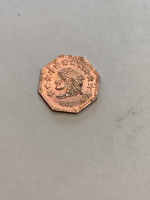 1852 California Gold Octagonal 1/2 Dollar Token "RARE" | eBay